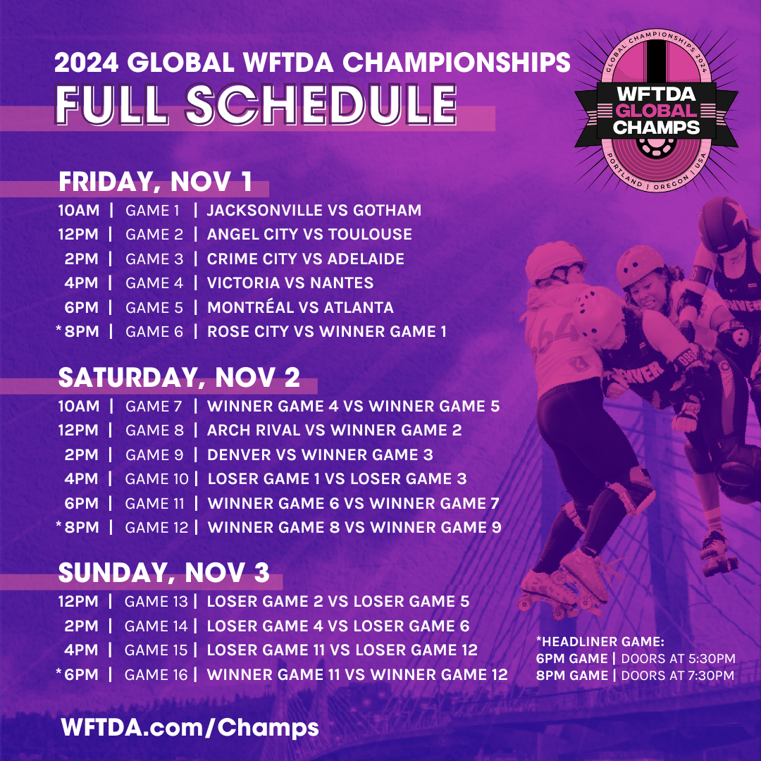 Rose City Rollers // 2024 WFTDA Global Championships